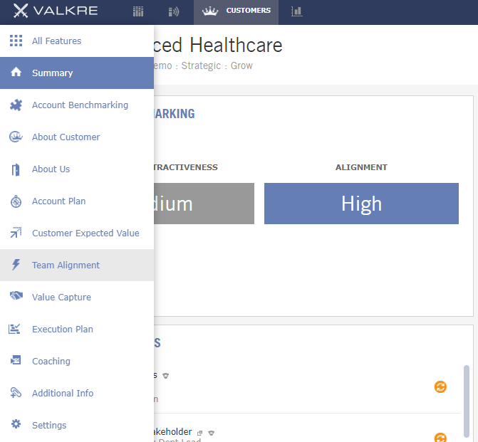 Team Alignment Dashboard – Valkre